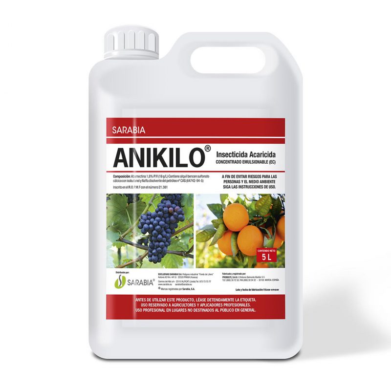 Anikilo Insecticida Acaricida - Agroquímicos Úbeda