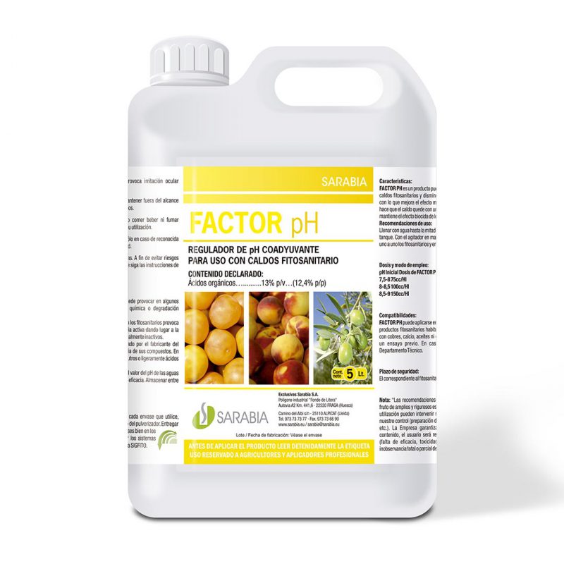 Factor PH Regulador PH - Agroquímicos Úbeda